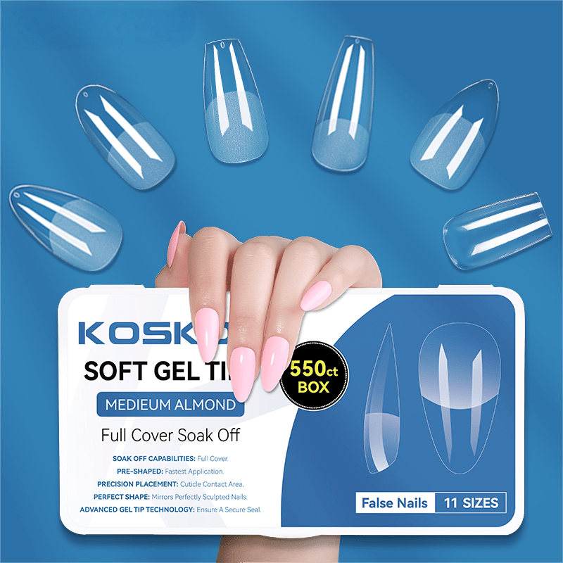 550pcs Full Cover Soft Gel Tips – BORN PRETTY