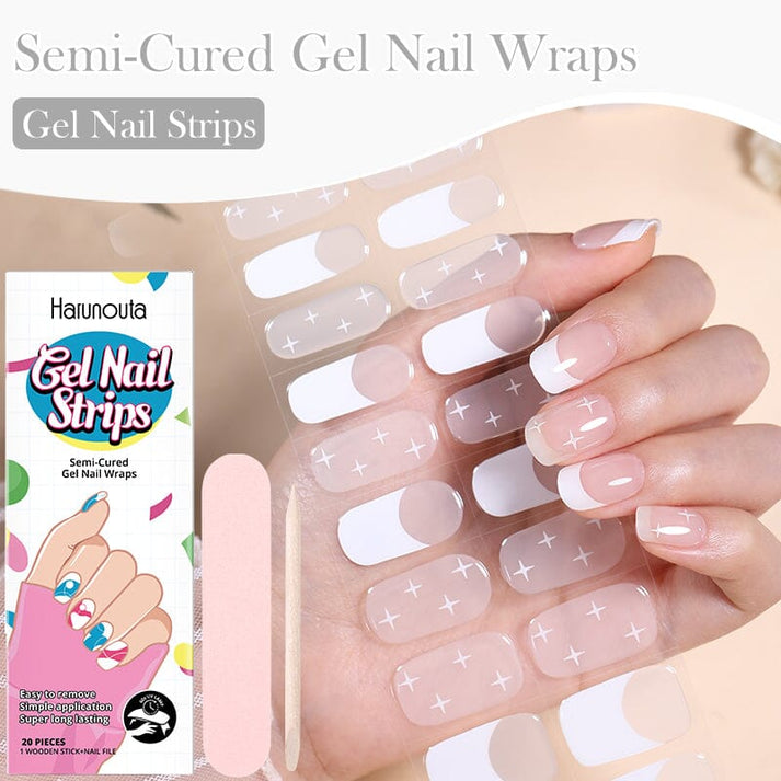 20 Tips Semi-Cured Gel Nail Strips N017 – BORN PRETTY