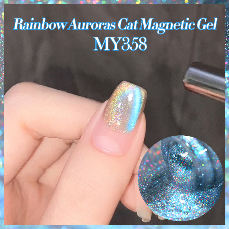 Auroras Cat Magnetic Gel MY358 Rainbow Candy 10ml HEMA/TPO FREE – BORN ...