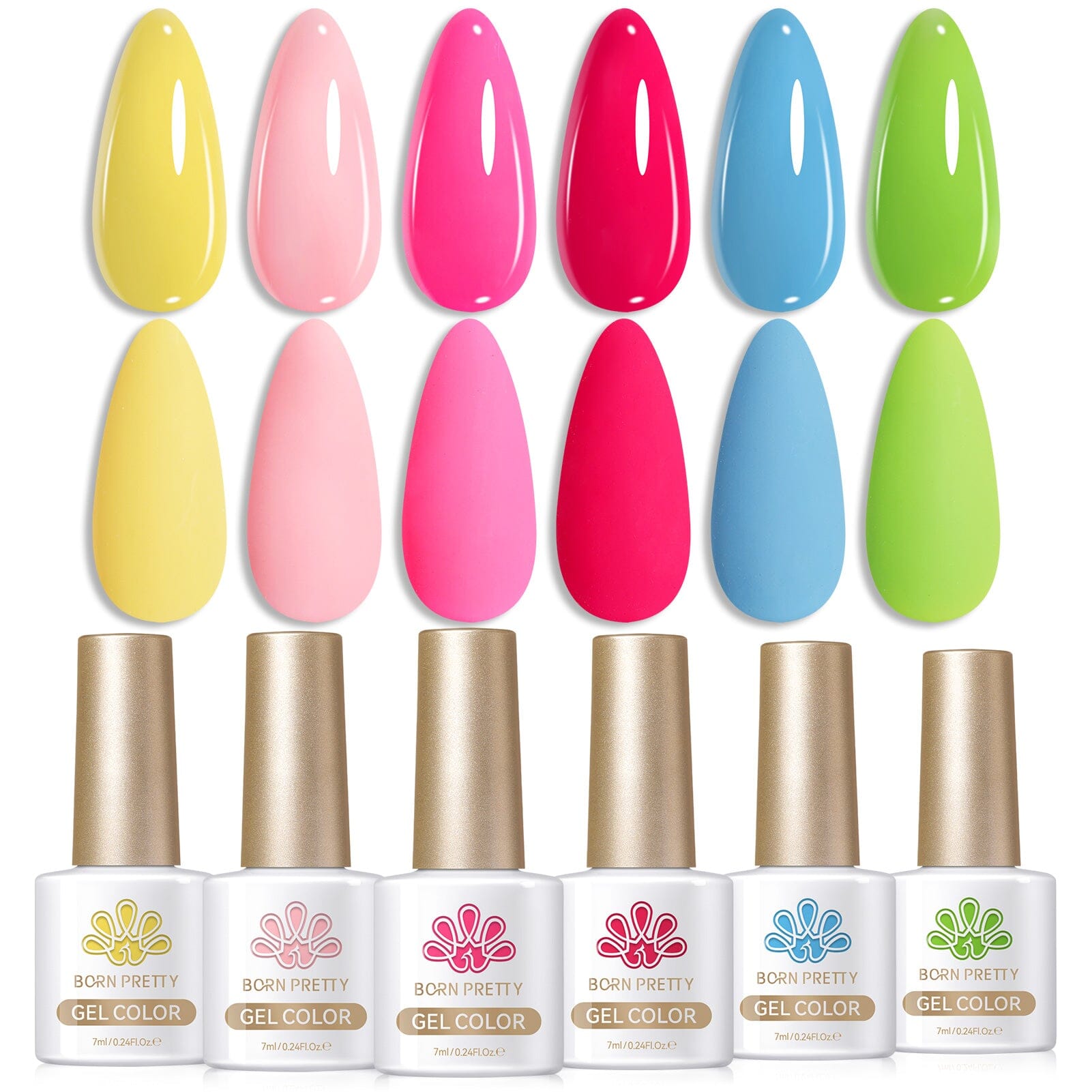 6 Colors Gel Polish Set S26 Summer Dopamine 7ml – BORN PRETTY