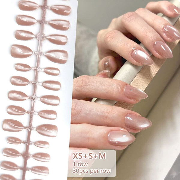 30pcs Light Purple Almond Press on Nails – BORN PRETTY