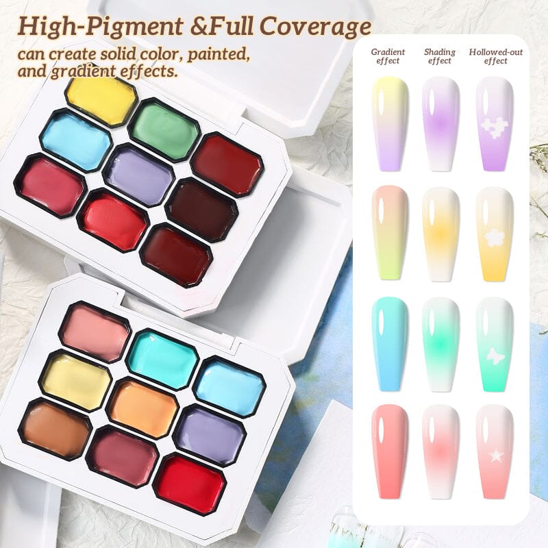 9 Colors Pat Painting Gel – BORN PRETTY