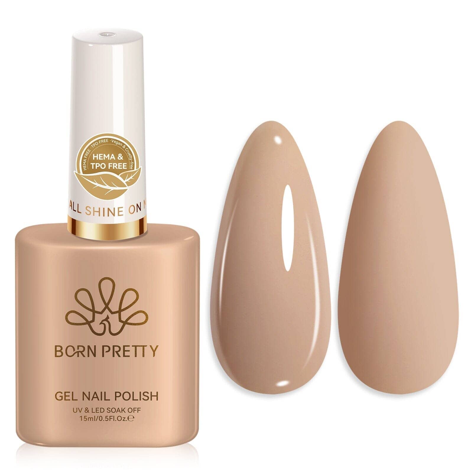 Color Nail Gel SJ10 Toffee Beige 15ml HEMA/TPO FREE – BORN PRETTY