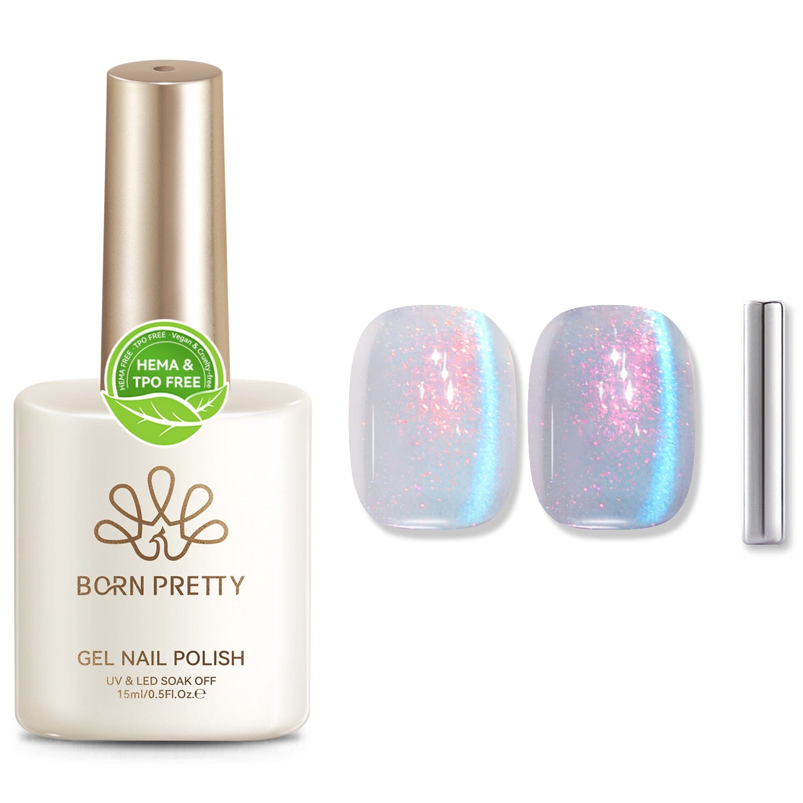 Colored Cat Magnetic Gel MY241 Arctic Blue 15ml – BORN PRETTY