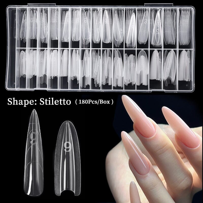 180pcs Stiletto Extension Gel Dual Forms – BORN PRETTY